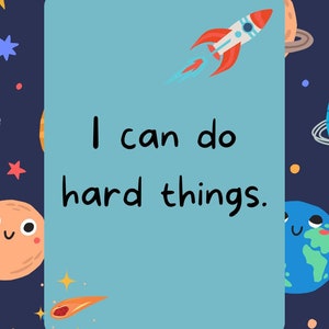 Growth Mindset Space Posters DIGITAL FILE ONLY - Etsy