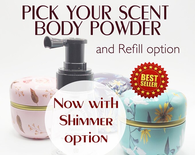 WILD ROSE Natural Body Dusting Powder | Magnesium Body Deodorant | Talc ...