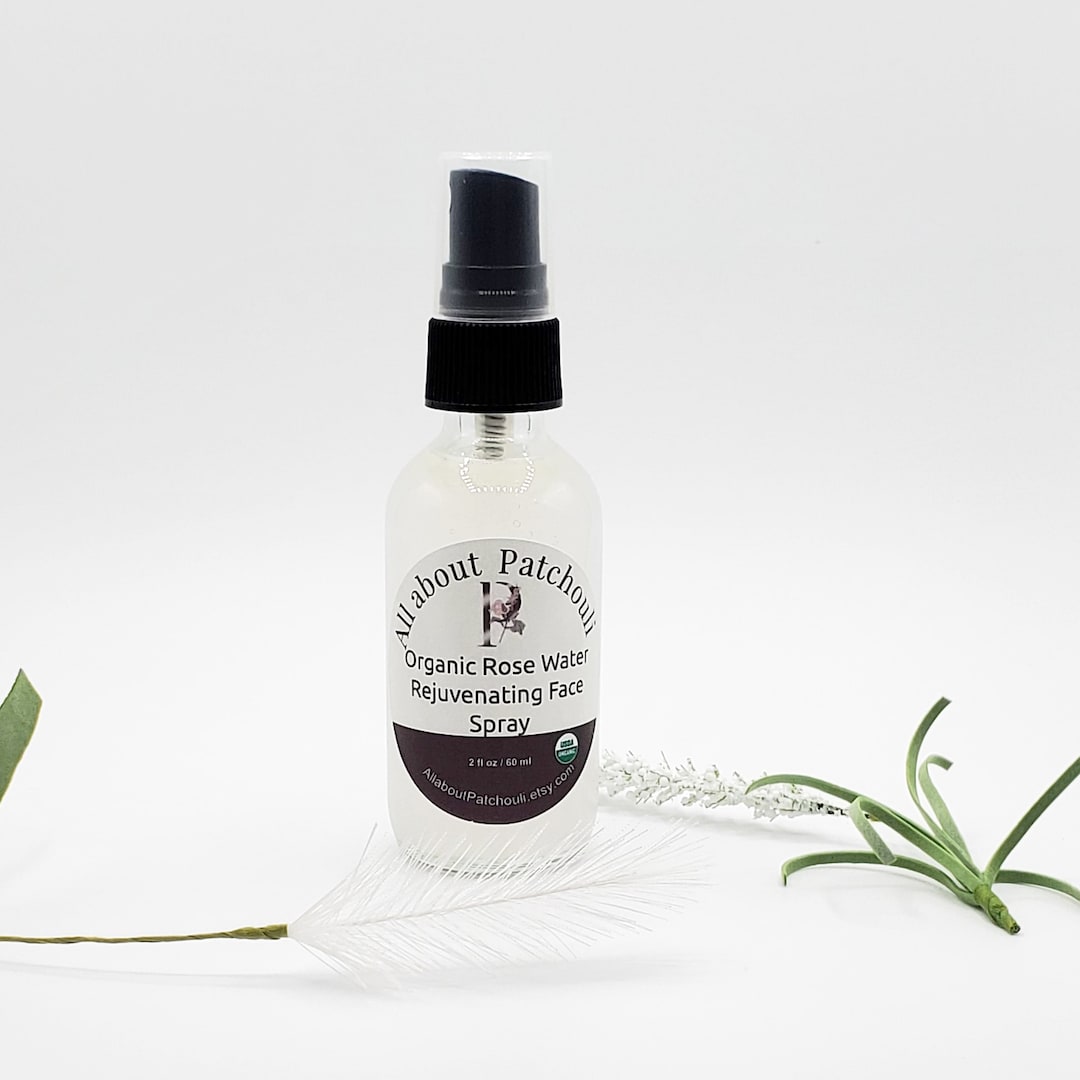 Organic Rose Water Facial Mist, Hair & Body Rose Misting Spray, Anti ...