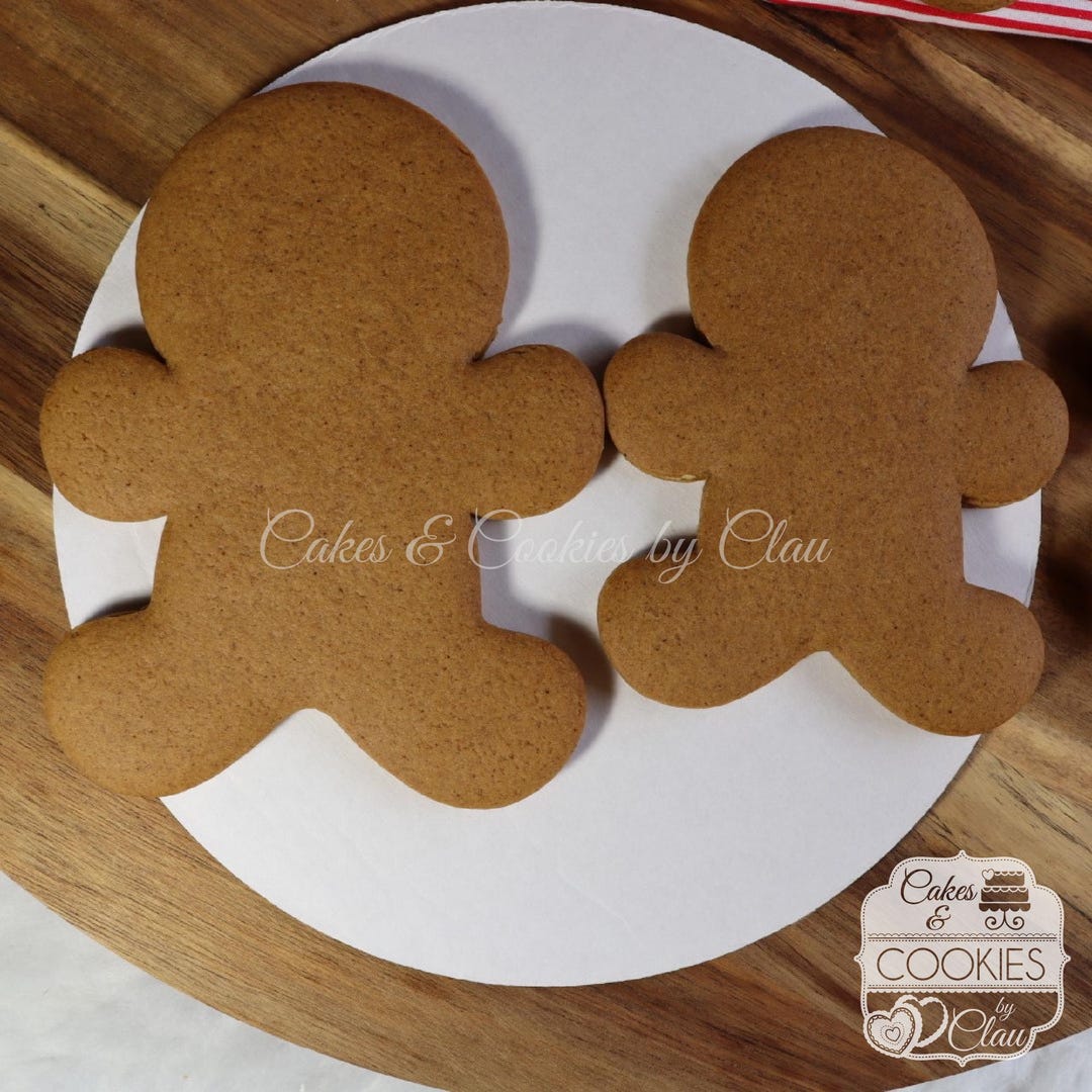 Large & Ex Large Gingerbread Boy Cookie DIY Kits, Non-stamped ...