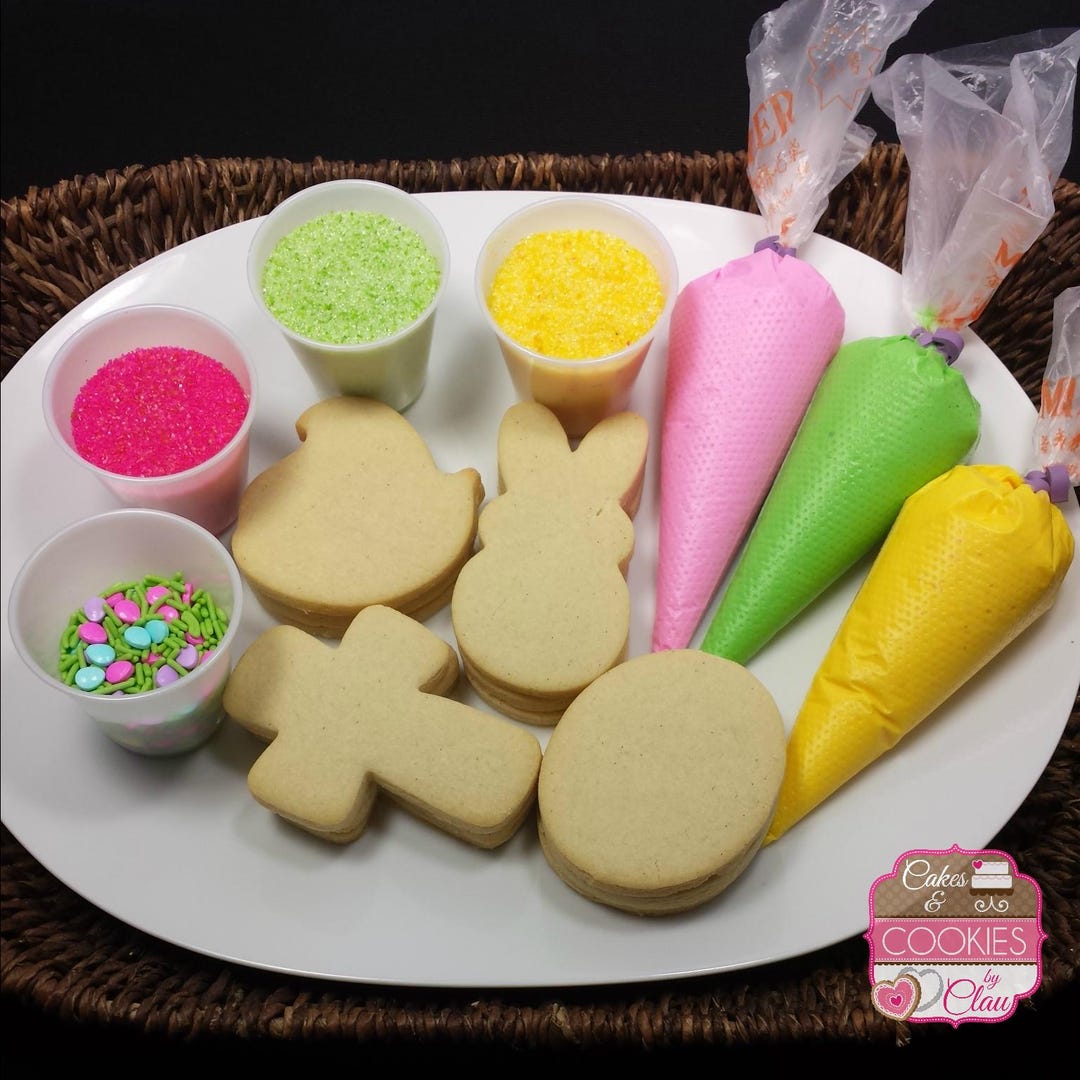 Easter DIY Cookie Decorating Kits, Easter Decorate Your Own Cookie Kits ...