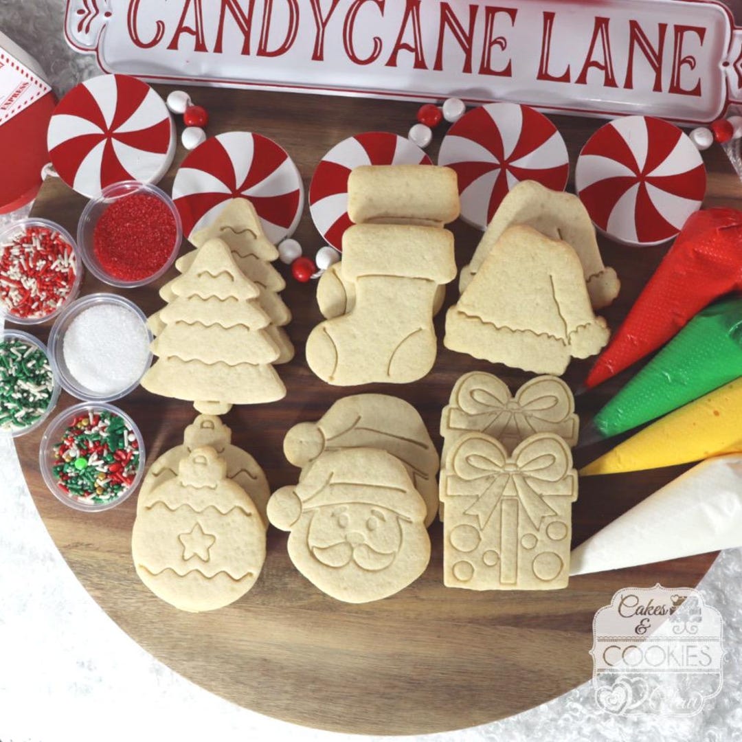 Christmas - Decorate Your Own Cookies Kit, DIY Cookie Decorating Kit ...