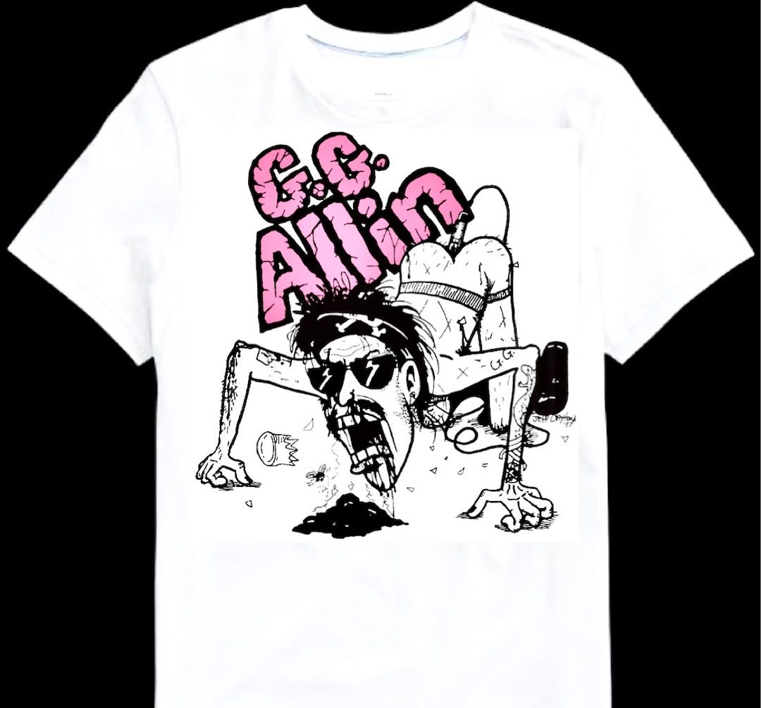 GG ALLIN T Shirt Cartoon Logo - Etsy