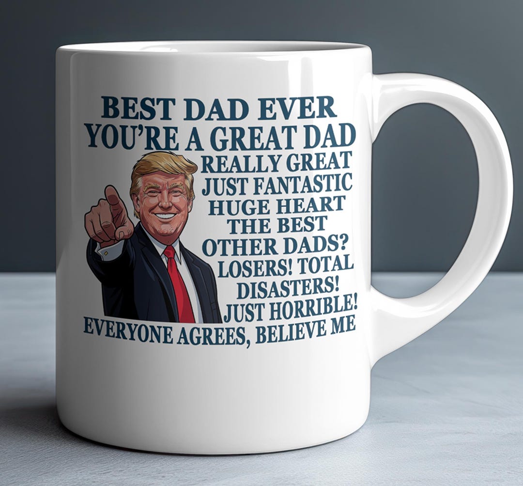 Funny Trump Dad Mug, Christmas Gag Gift - Etsy