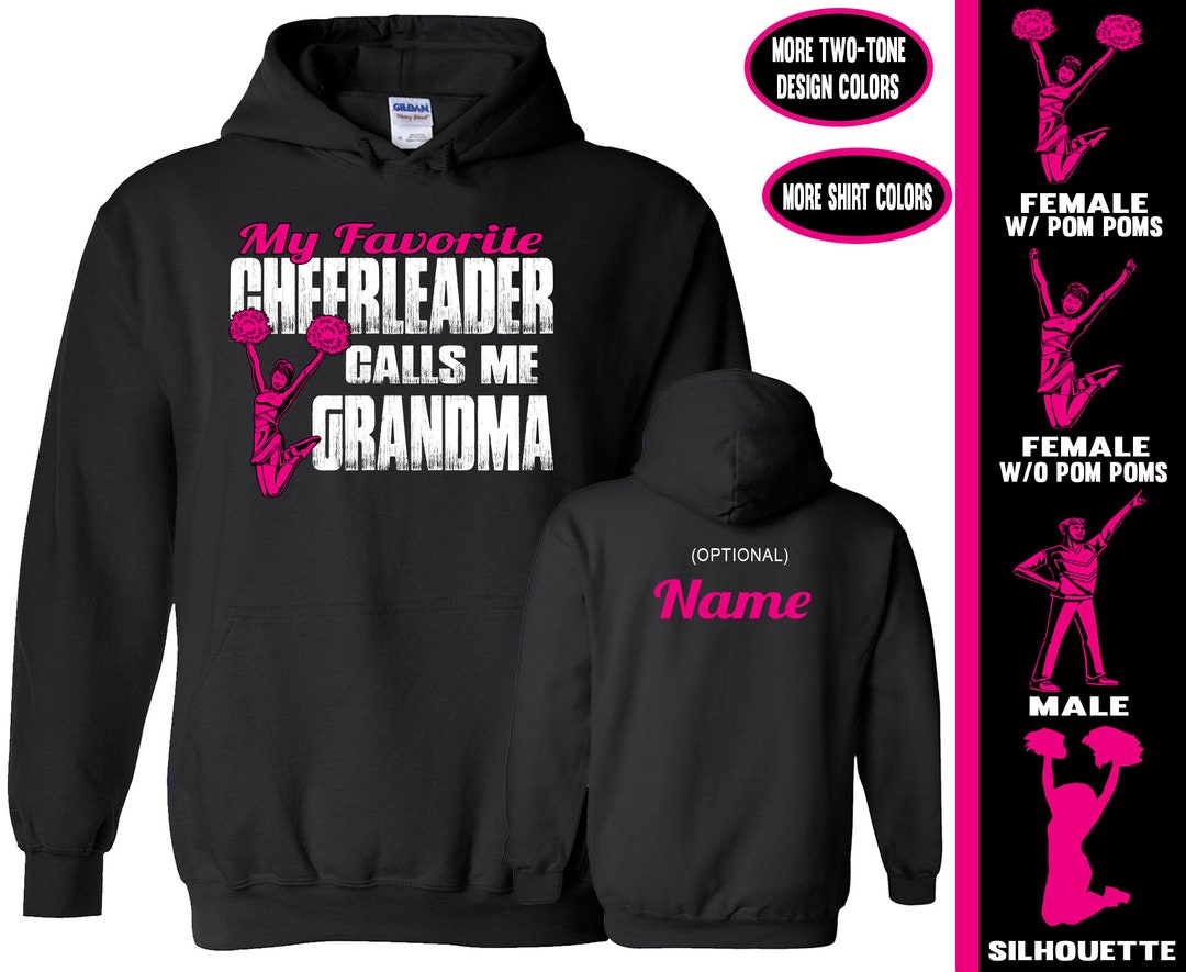 Cheer Grandma Hoodie, Cheerleading, Cheer Shirt, Cheer Grandma Gift, My ...