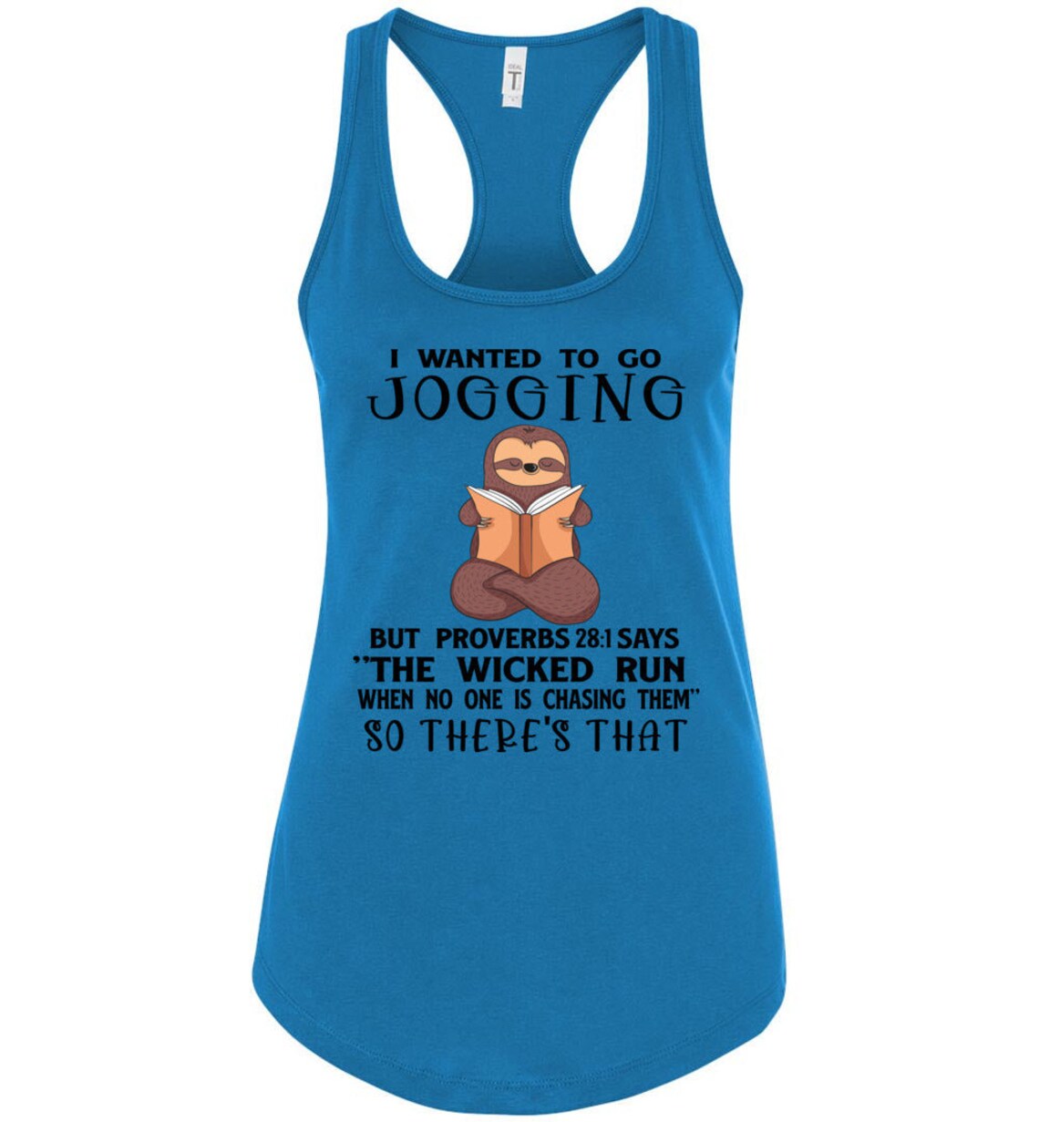 Christian Tank Top I Wanted to Go Jogging Proverbs 28 Shirts - Etsy