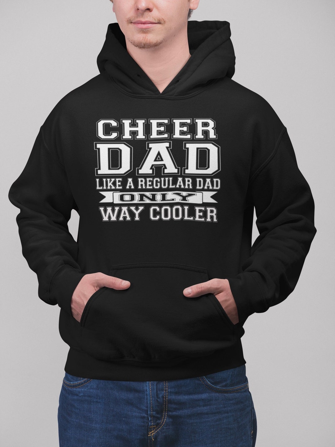 Funny Cheer Dad Hoodie | Cheer Dad Like A Regular Dad Only Way Cooler ...