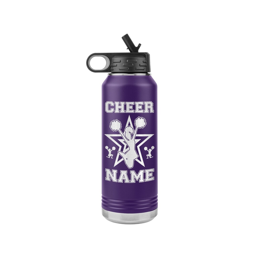 Cheer Water Bottle, Cheerleading Water Bottle Tumbler, Cheer Gifts ...