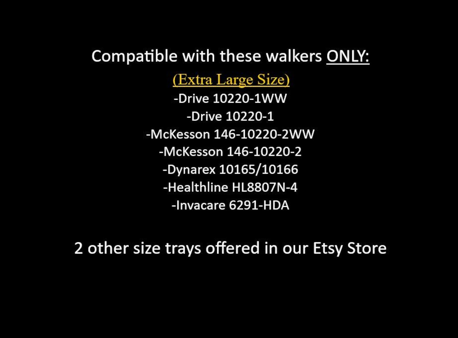 Bariatric Walker Tray - Extra Large Size - Slim Design - Etsy