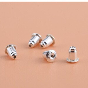 Sterling Silver Clutch Earring Backs Bullet Earring Backs - Etsy