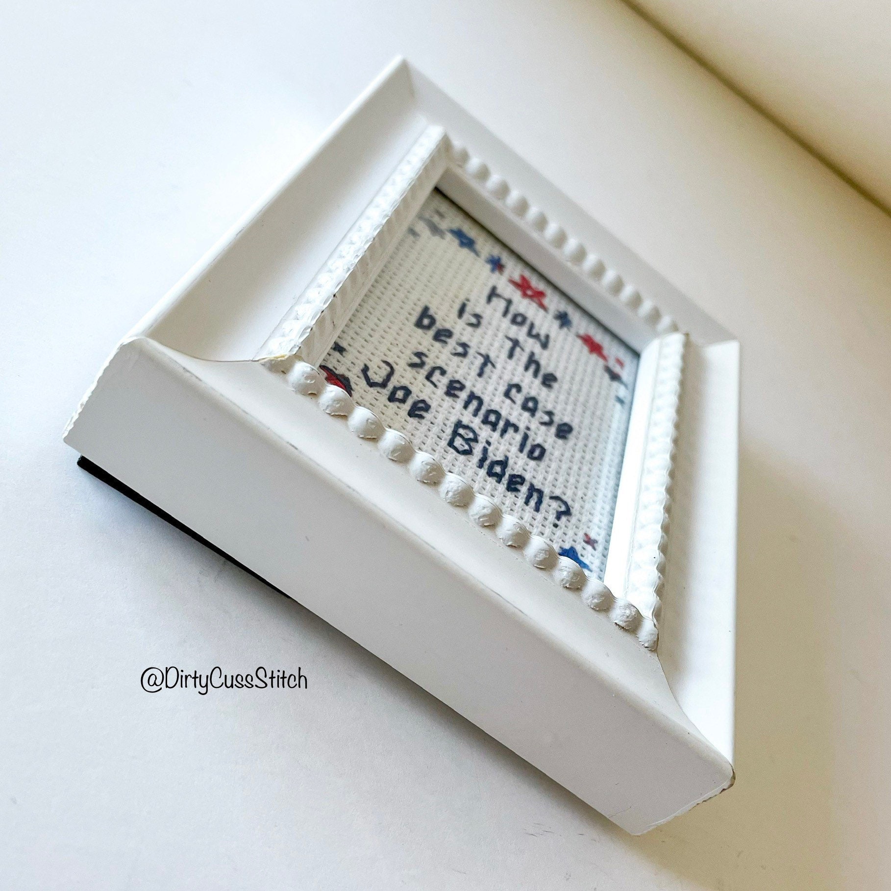 Biden Bo Burnham Mini Framed Cross Stitch - Etsy