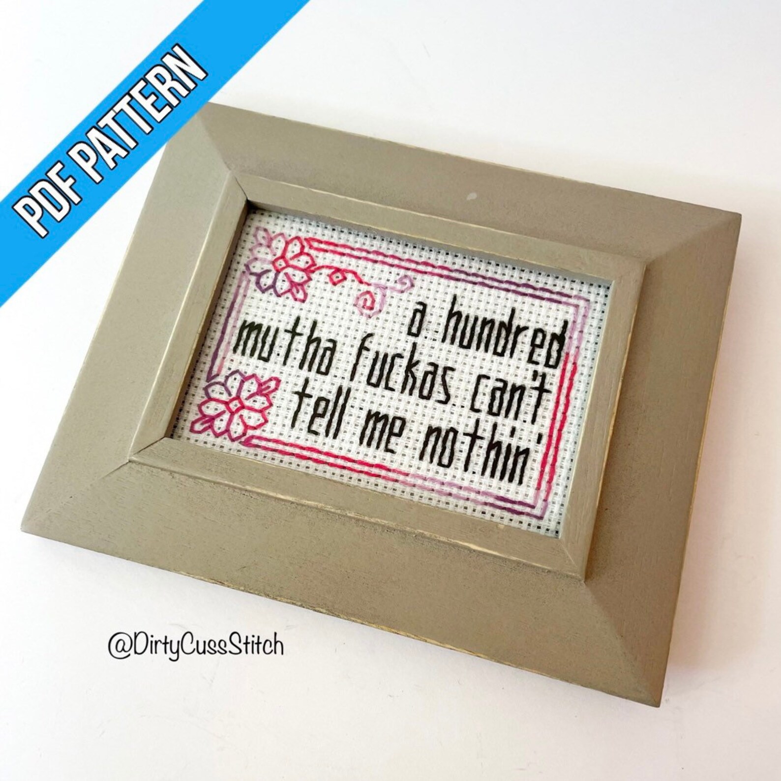 Ladies Who Rap Mini Cross Stitch Pattern PDF Set | Etsy