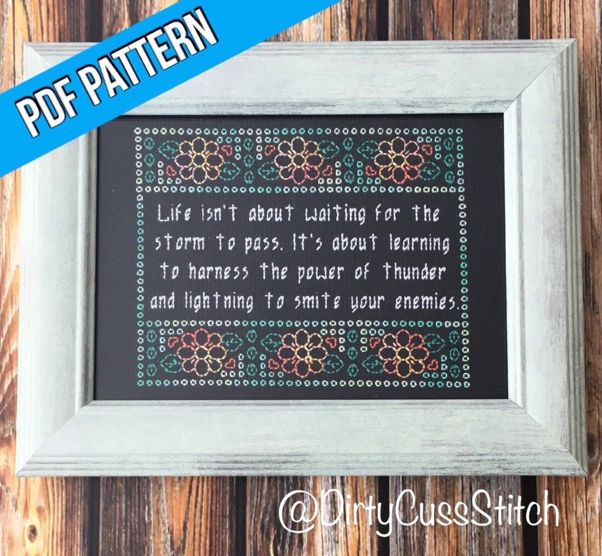 Smite Your Enemies Cross Stitch Pattern PDF Download - Etsy