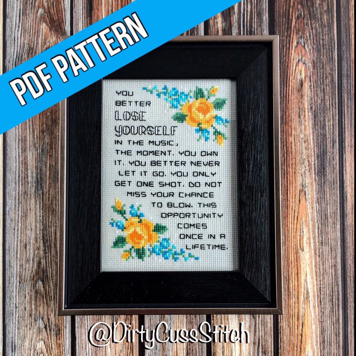 Lose Yourself PDF Pattern Instant Download | Etsy