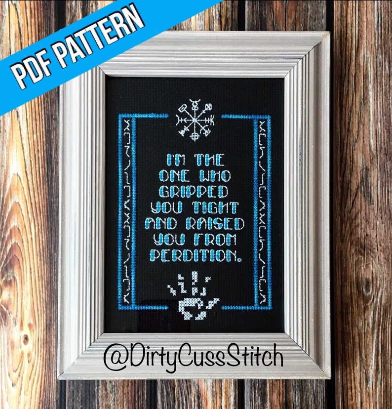 Castiel Perdition Quote Supernatural Cross Stitch PDF Pattern - Etsy