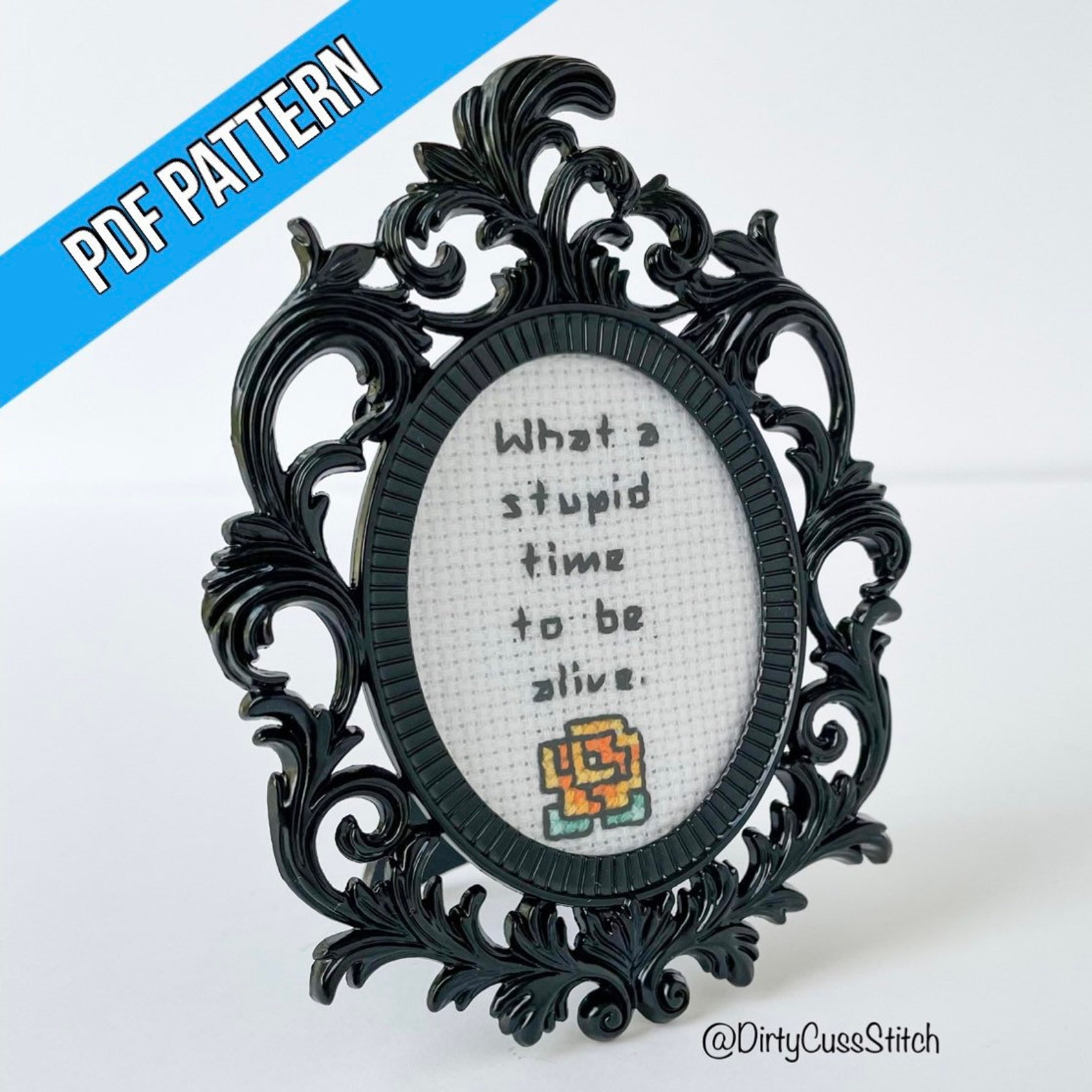 Sassy Stitches mini cross stitch PDF pattern set | Etsy