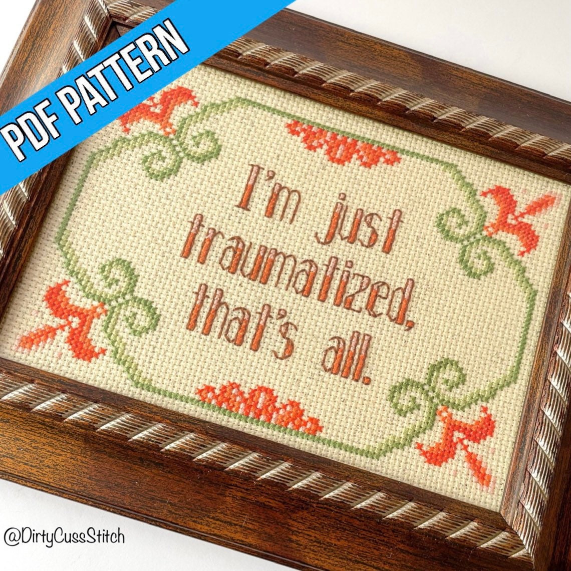 Trauma Cross Stitch Pattern PDF - Etsy
