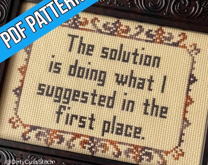 Punch a Nazi Cross Stitch PDF Pattern - Etsy