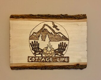 Hand Drawn Wood Burned Sign Boho Design Handmade - Etsy