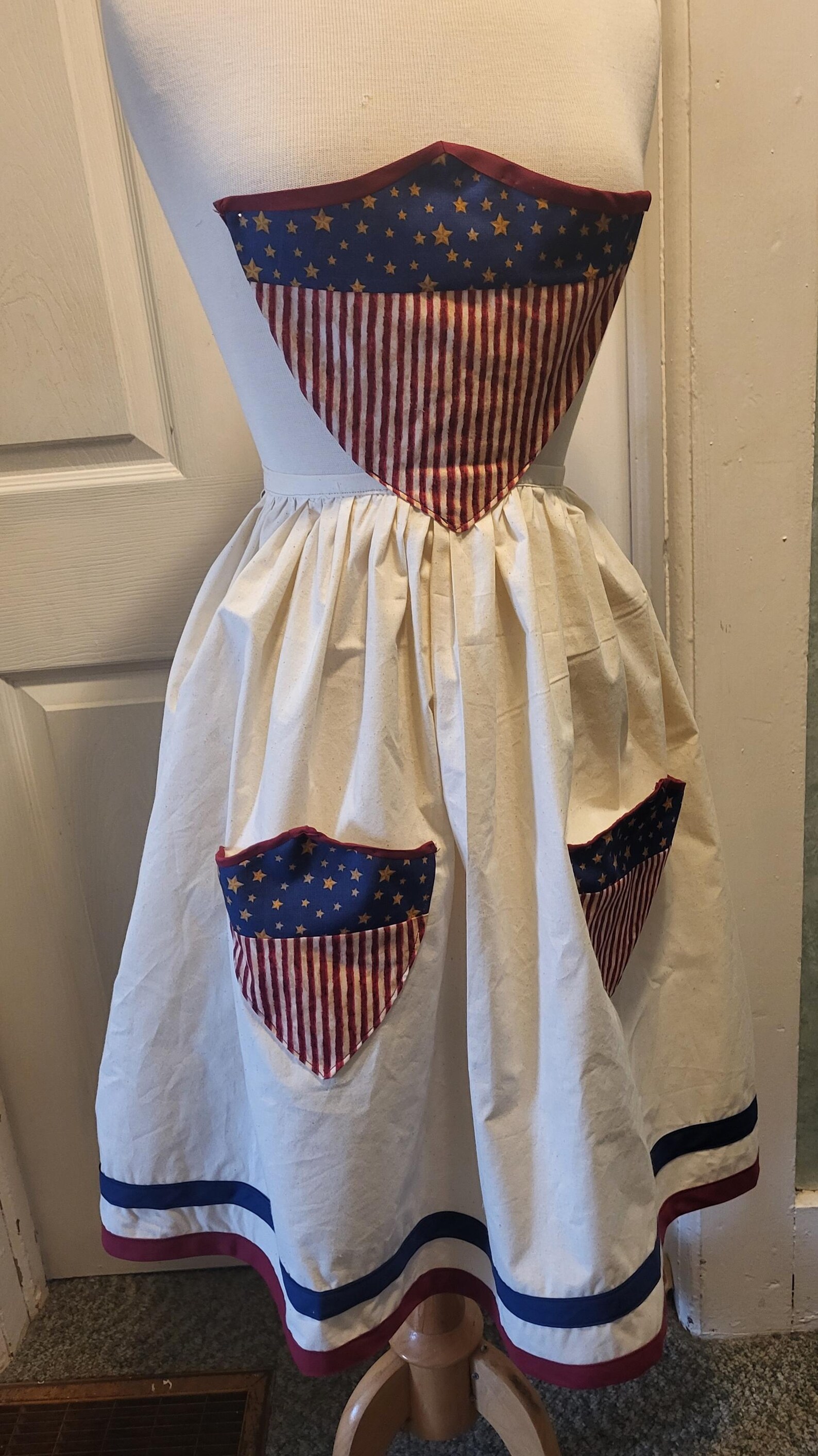 Apron Patriotic 1860s Costume Attire Accessory Mid 19th Century ...
