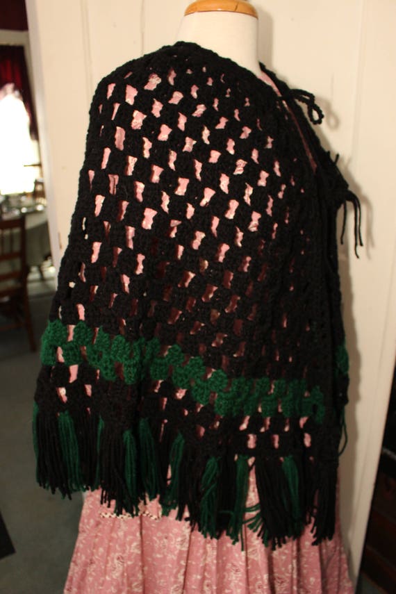 Victorian Attire Civil War Costume Hand Crochet One Sz Shawl | Etsy