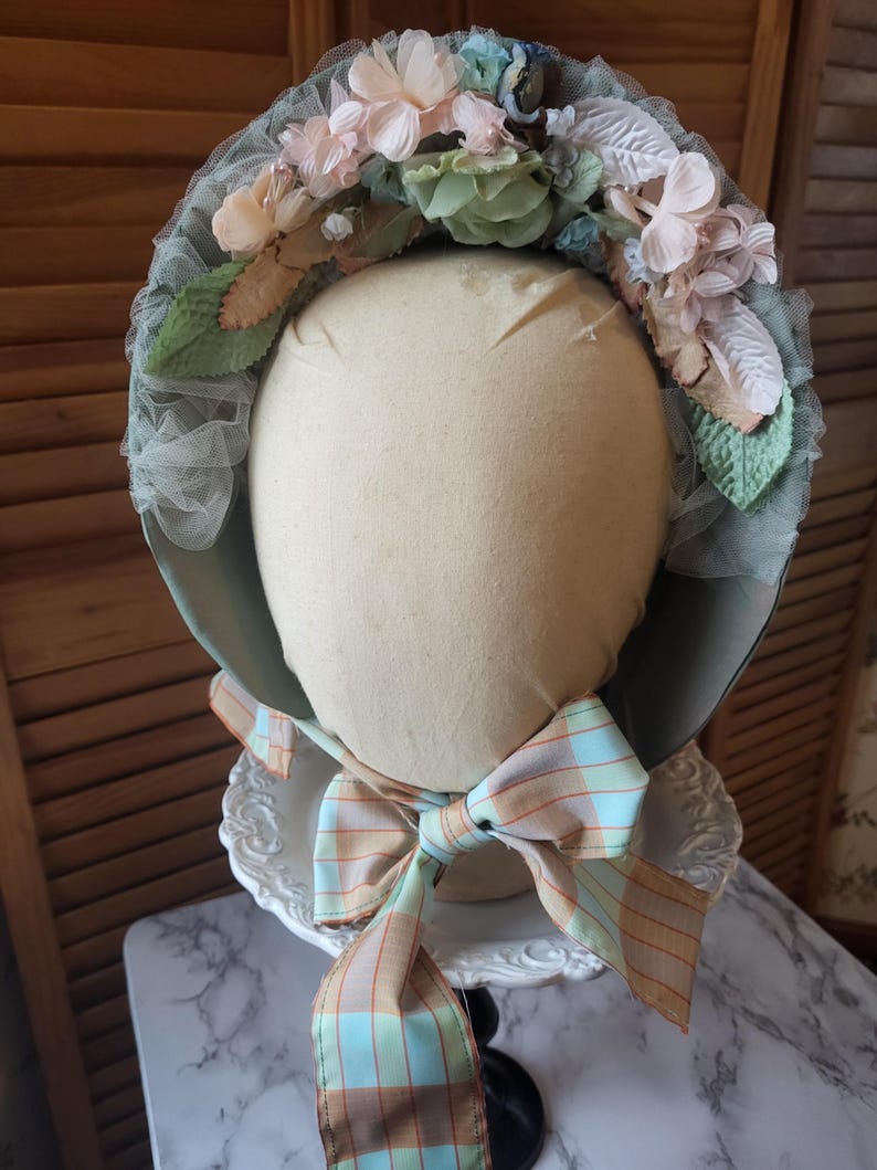 Bonnet Civil War 1850s 1860s Victorian Headwear - Etsy