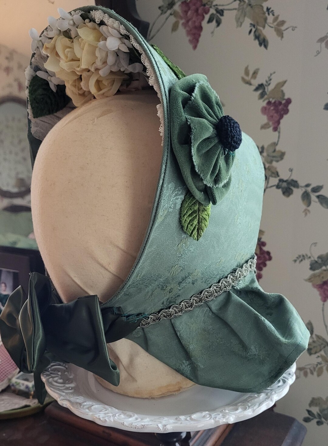 Bonnet Civil War 1850s 1860s Victorian Headwear - Etsy
