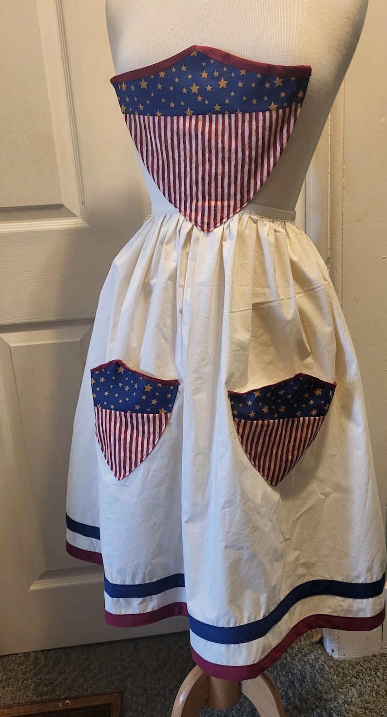 Apron Patriotic 1860s Costume Attire Accessory Mid 19th Century ...
