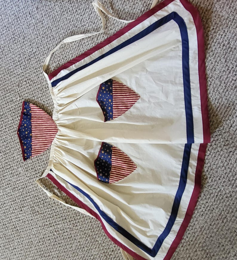 Apron Patriotic 1860s Costume Attire Accessory Mid 19th Century ...