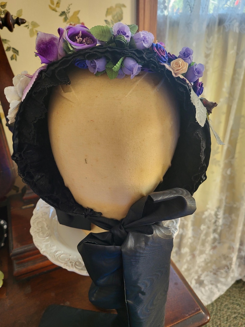 Bonnet Civil War 1850s 1860s Victorian Headwear - Etsy