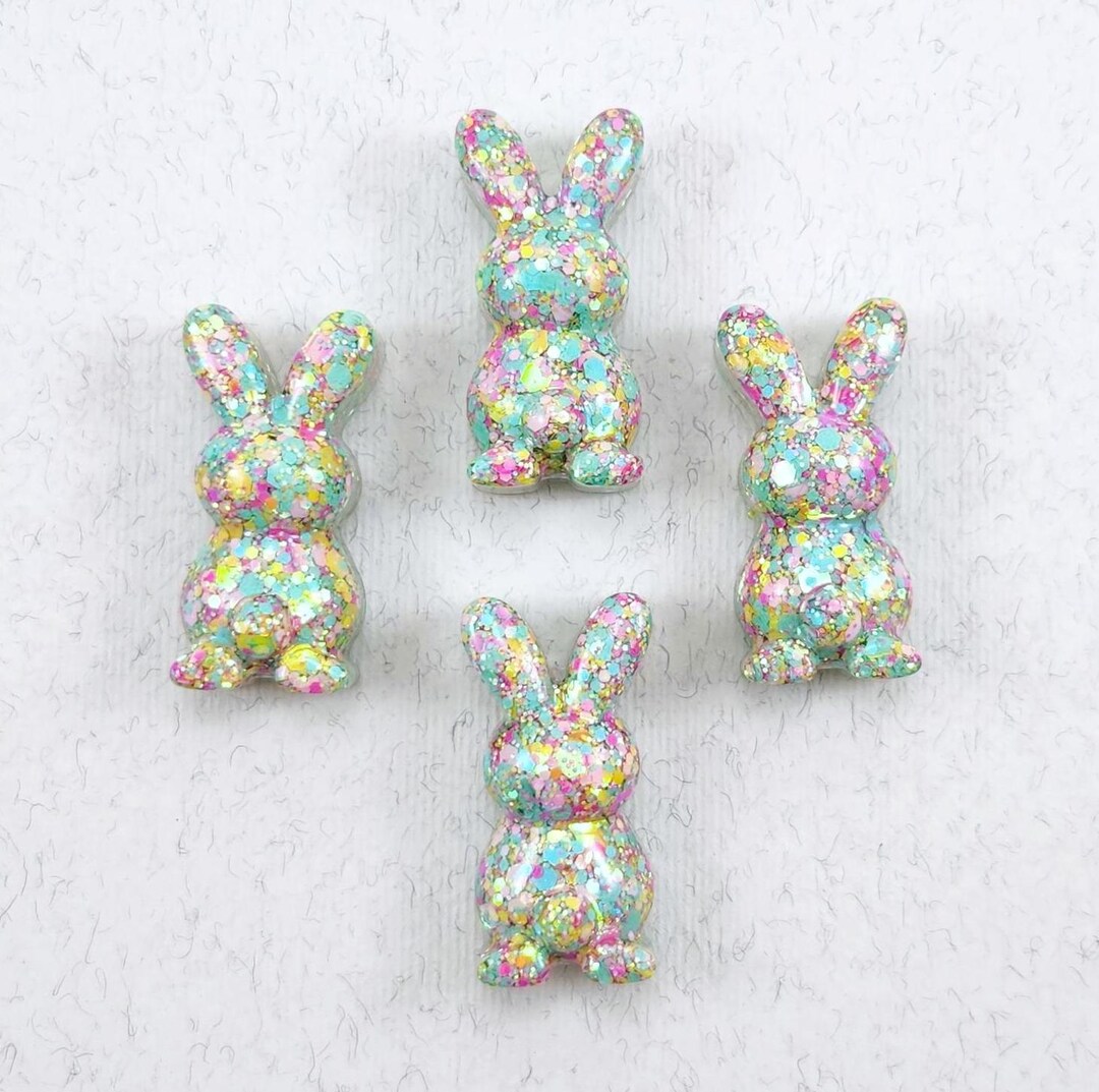 SUPER STRONG Easter Sweets Decorative Glitter Magnets, Set of 4, Easter ...