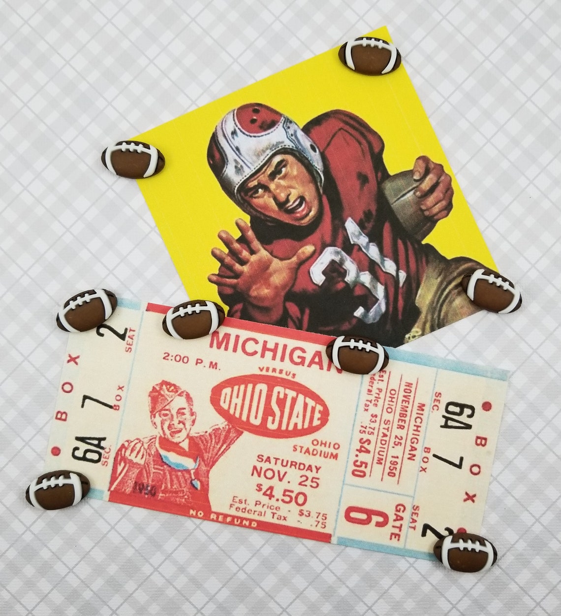 SUPER STRONG Decorative Football Magnets Set of 8 Neodymium - Etsy