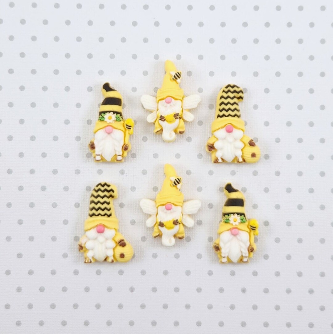 SUPER STRONG! Honeybee Gnomes Decorative Magnets, Set of 6, Bee Magnets ...