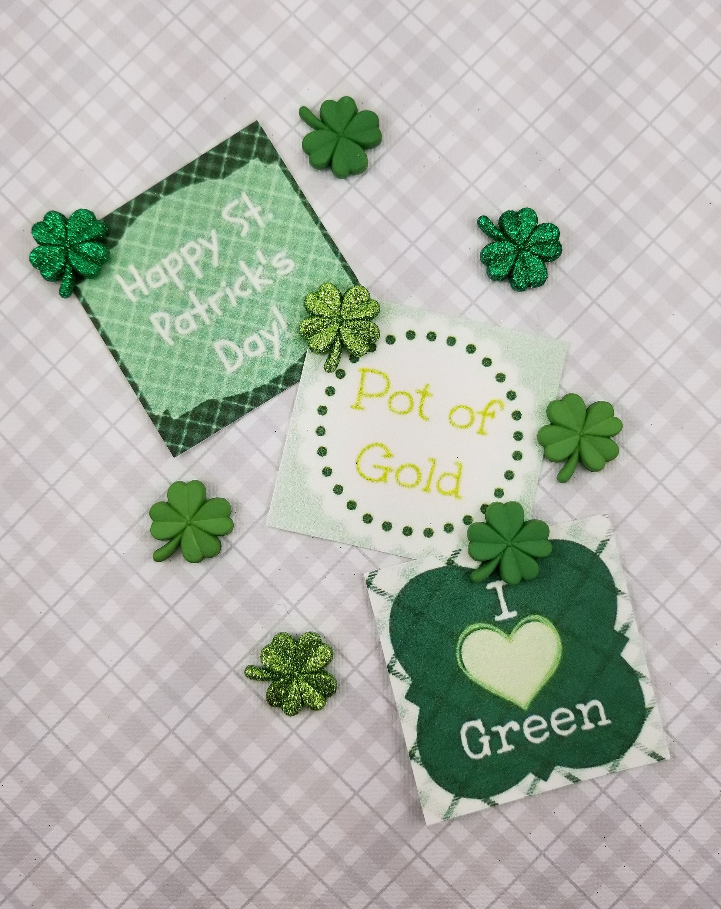 SUPER STRONG Shamrock Magnets Set of 8 Lucky Magnets St | Etsy