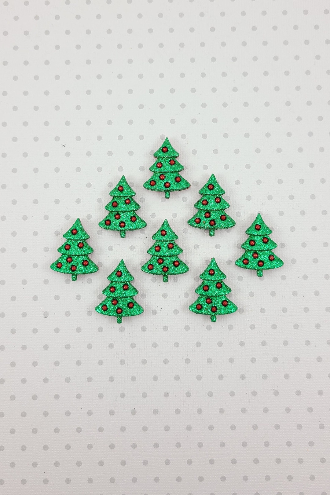 SUPER STRONG Glitter Christmas Tree Magnets, Set of 8, Christmas ...