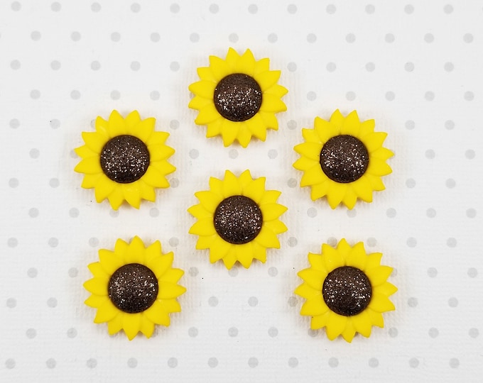 SUPER STRONG Sunflower Decorative Magnets, Set of 6, Fridge Magnets ...