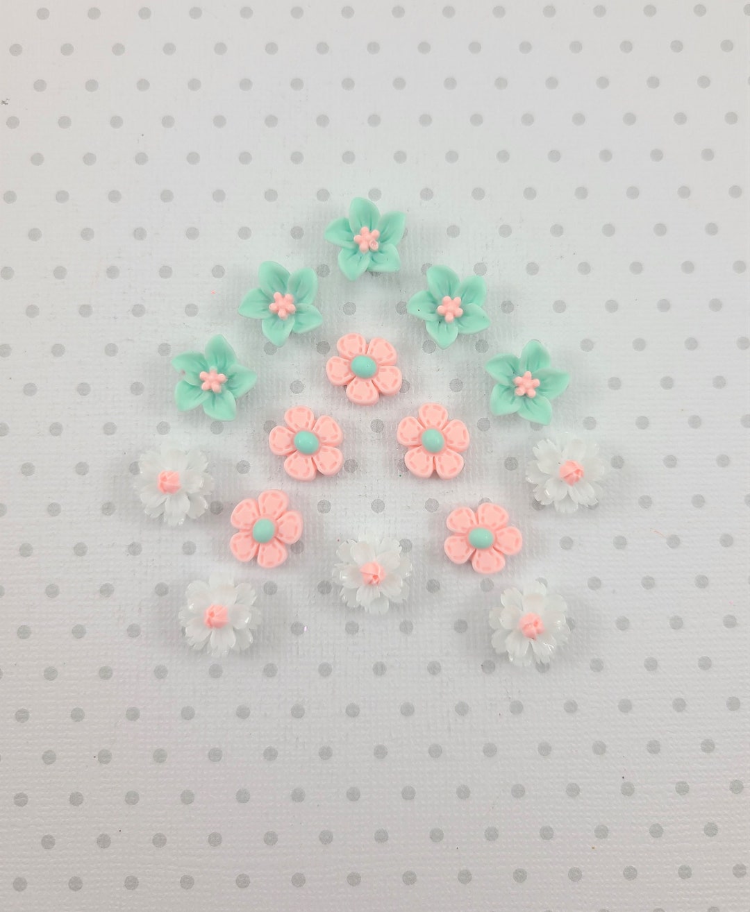 SUPER STRONG Mini Springtime Flower Decorative Magnets, Set of 15 ...