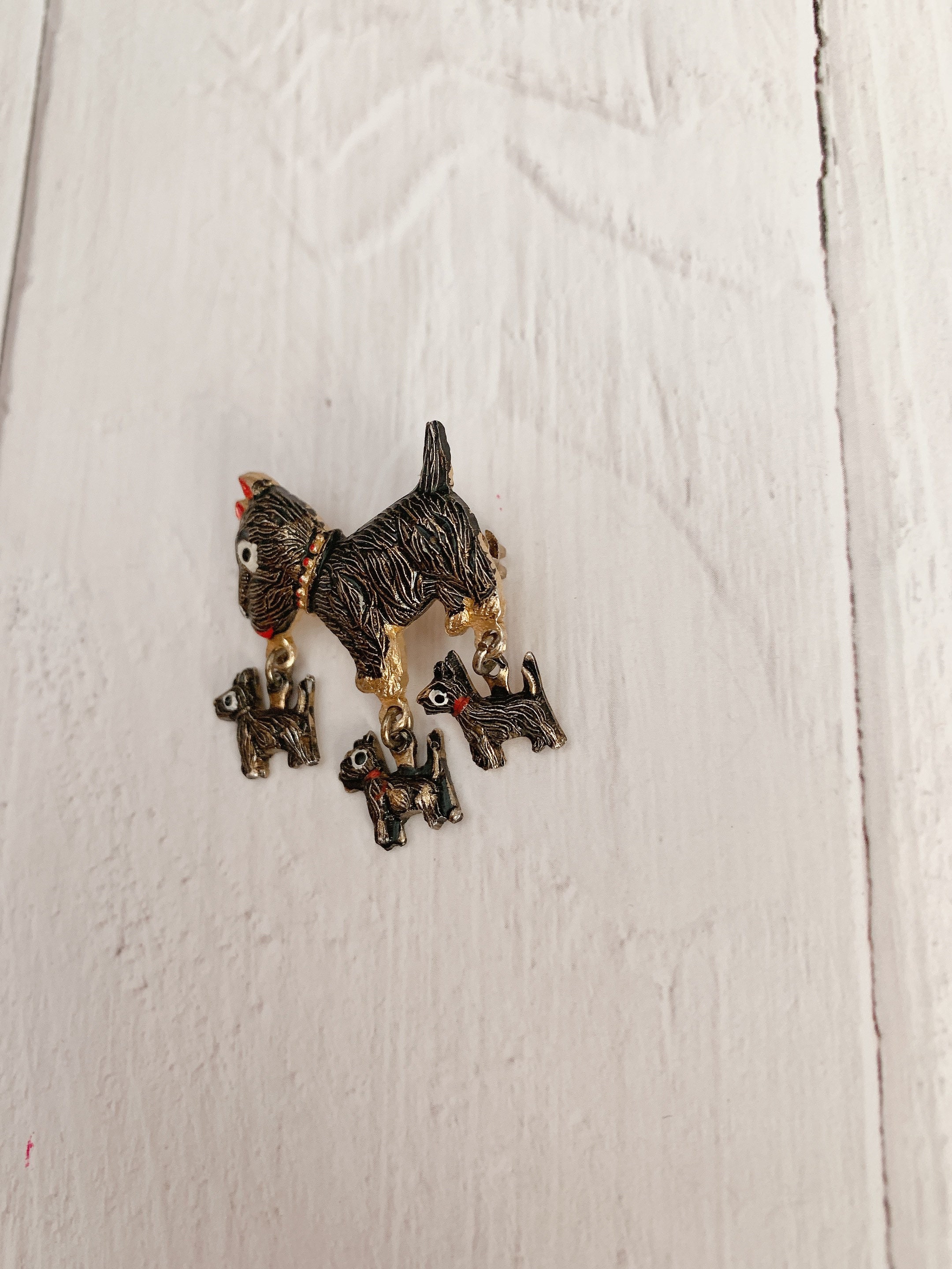 Vintage Dog Pin/ Dog Jewelry/ Yorkshire Jewelry/ Yorkie | Etsy España