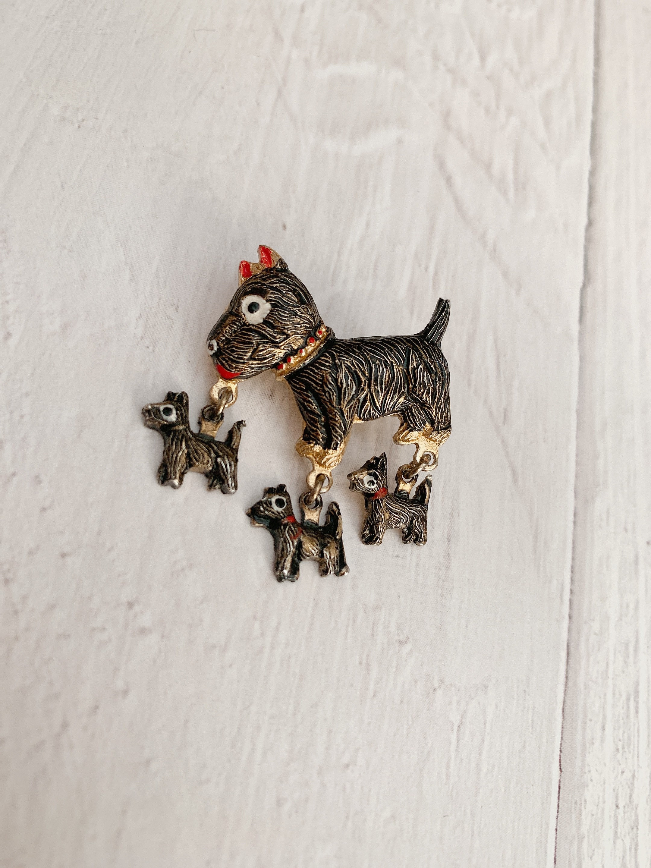 Vintage Dog Pin/ Dog Jewelry/ Yorkshire Jewelry/ Yorkie | Etsy España