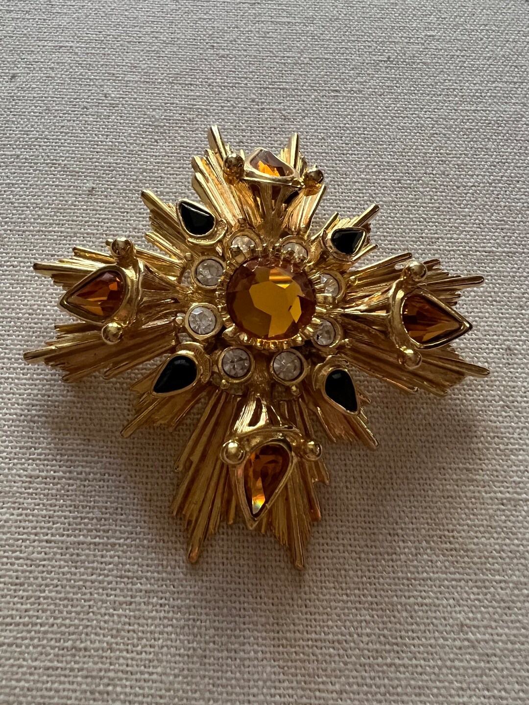 Joan Rivers Signed Brooch/ Joan Rivers Pin/ Vintage Joan Rivers Jewelry ...