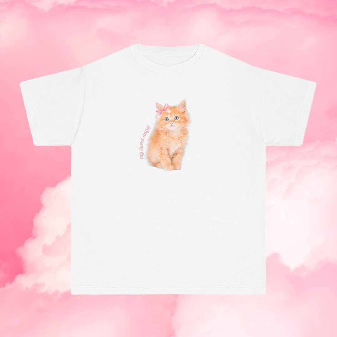 My Sweet Angel Kitten Baby Tee, 90s, 2000s, Y2k Fashion, for Her ...
