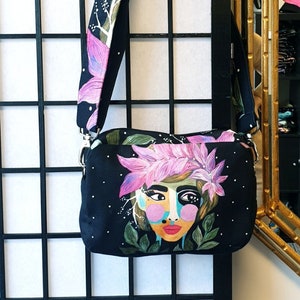 Unique Shoulder Bag Small & Black Crossbody Purse / Art - Etsy