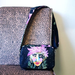 Unique Shoulder Bag Small & Black Crossbody Purse / Art - Etsy