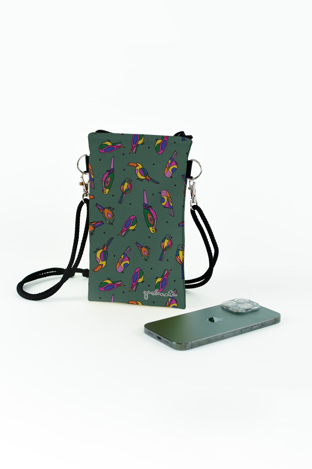 Phone Puch Handmade Gift for Her, Neck Mini Phone Bag, Coin Purse Woman ...