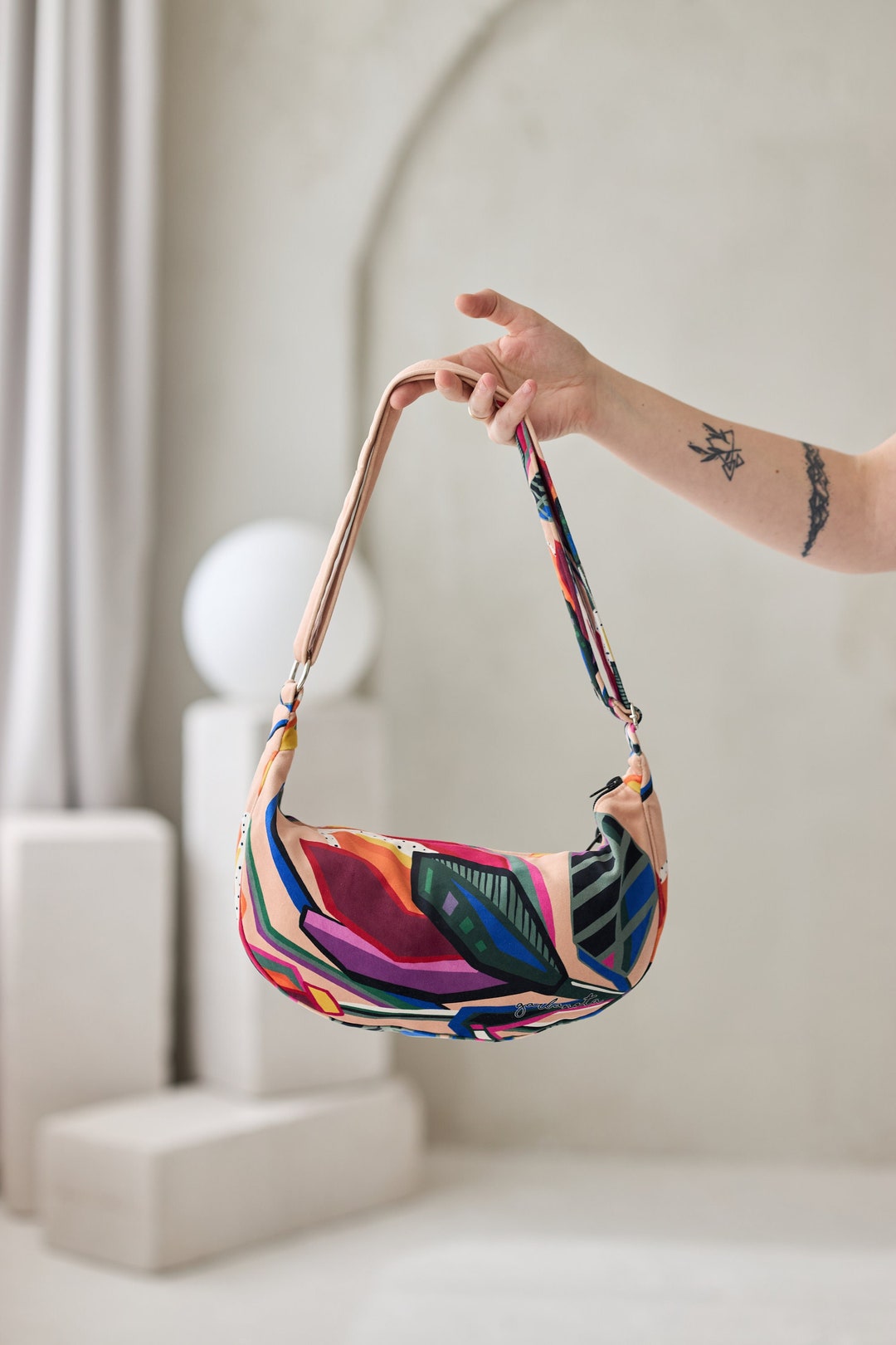 Travel Bag, Custom Gift, Hobo Bag, Sling Bag, Handmade, Designer Bag ...