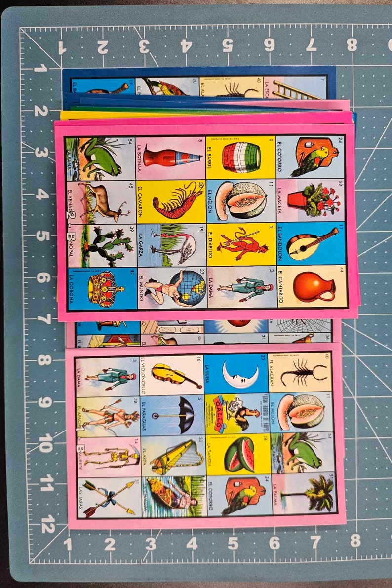 Mexican Loteria Cards Set - Etsy