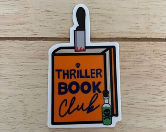 Book Spooky Sticker - Etsy