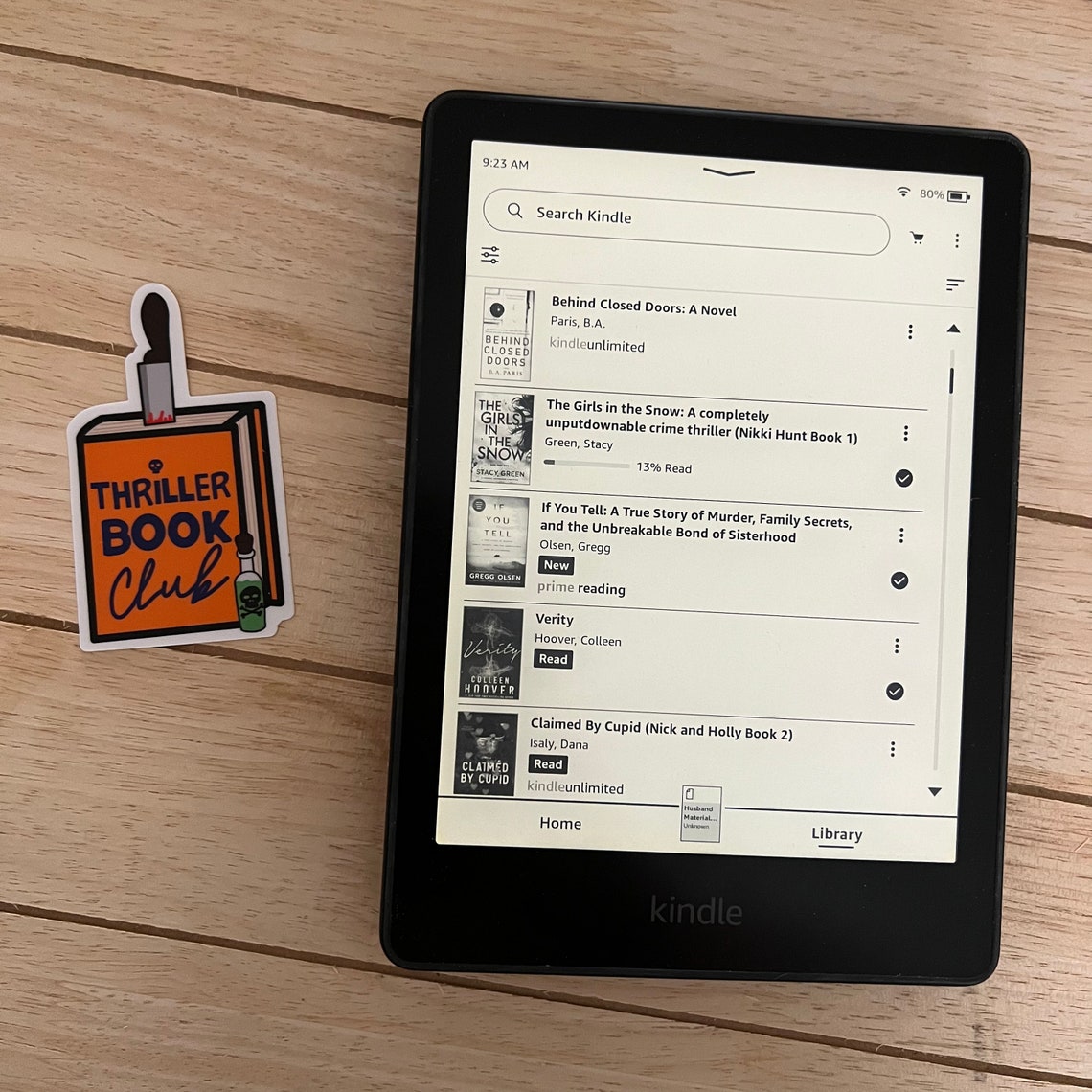 Thriller Book Club Sticker | Spooky Reader Gift - Etsy