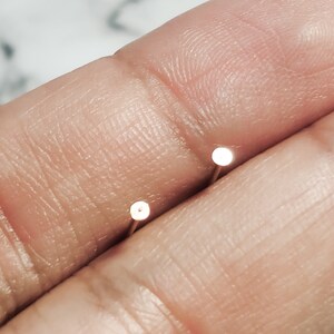 1mm gold stud earrings store
