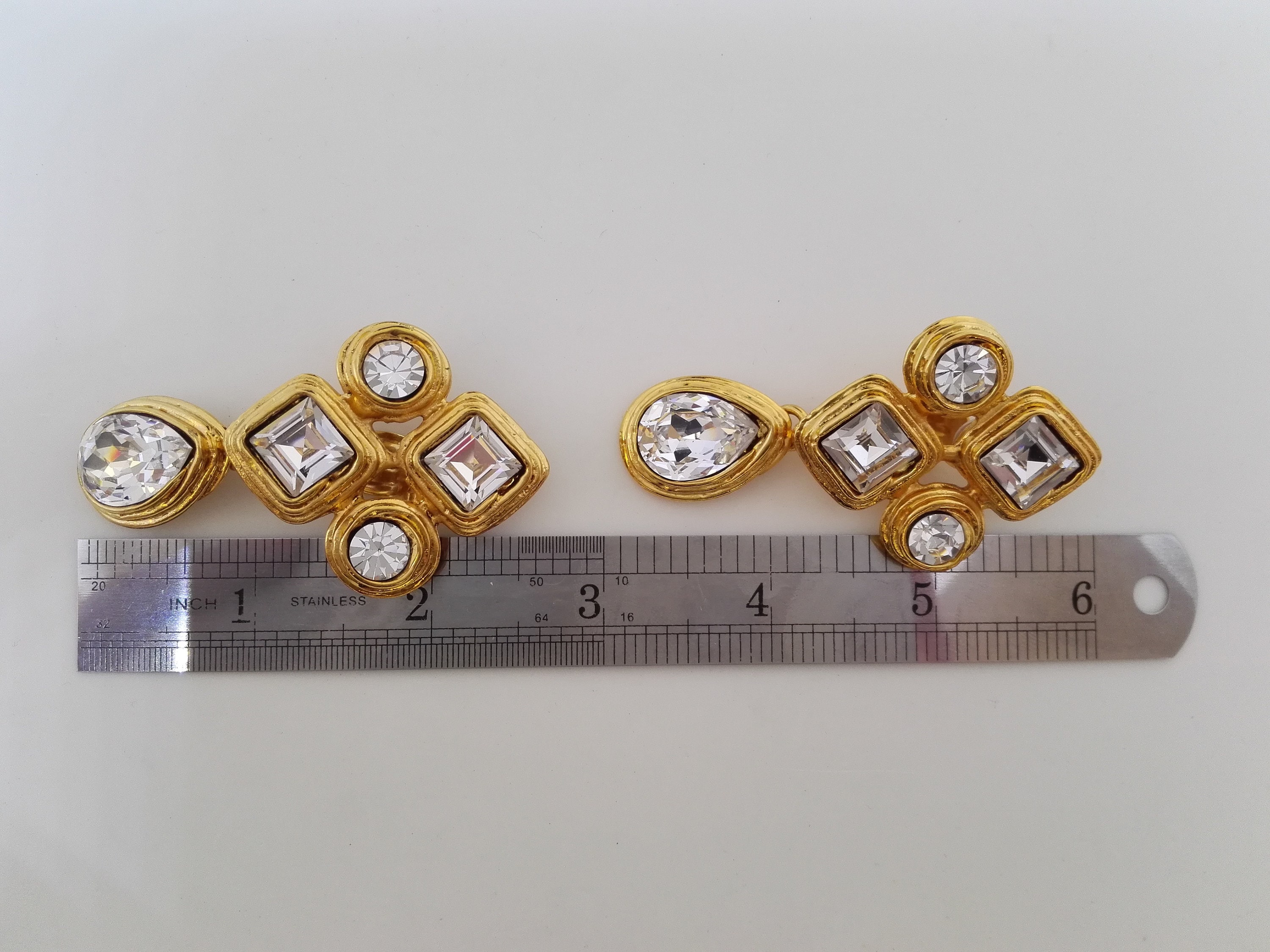 Fabulous Signed Edouard Rambaud Paris Rare Huge Crystal Drop Earrings ...